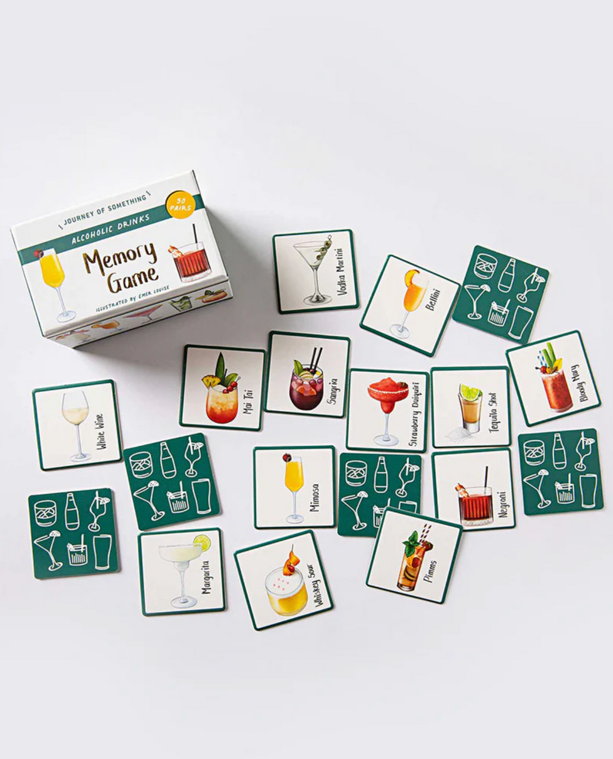 Alcoholic Drinks Memory Card Game – Skylar & Skyler