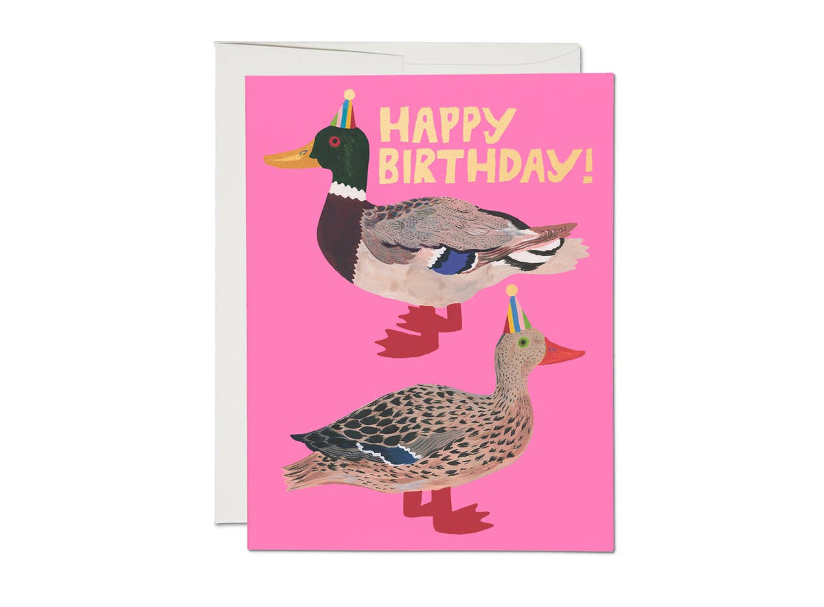 Quacky Birthday greeting card – Skylar & Skyler